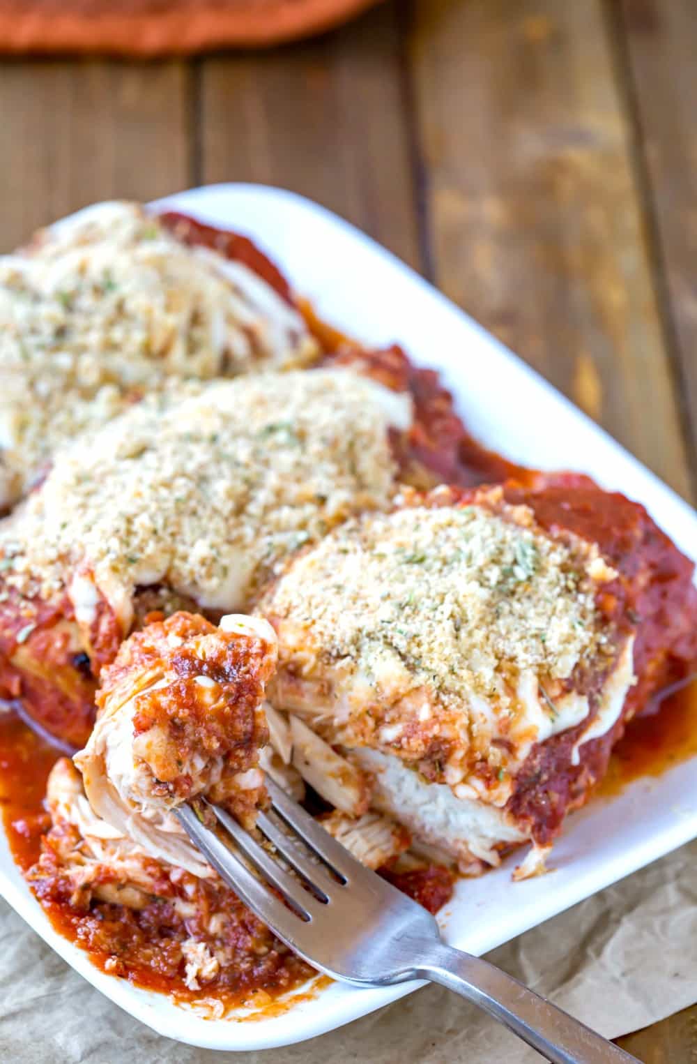 Slow Cooker Chicken Parmesan I Heart Eating