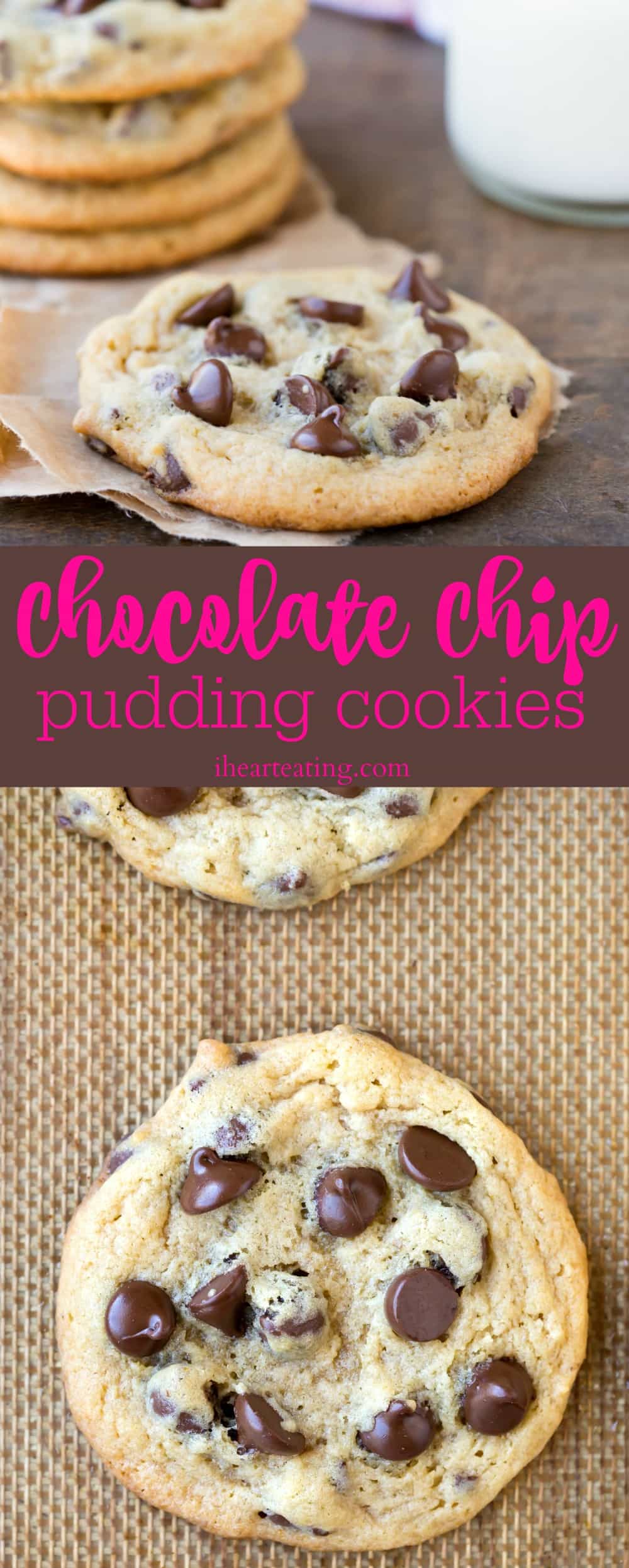 Chocolate Chip Pudding Cookies - I Heart Eating