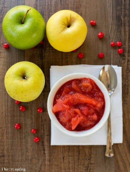 Slow Cooker Candy Apple Applesauce - I Heart Eating