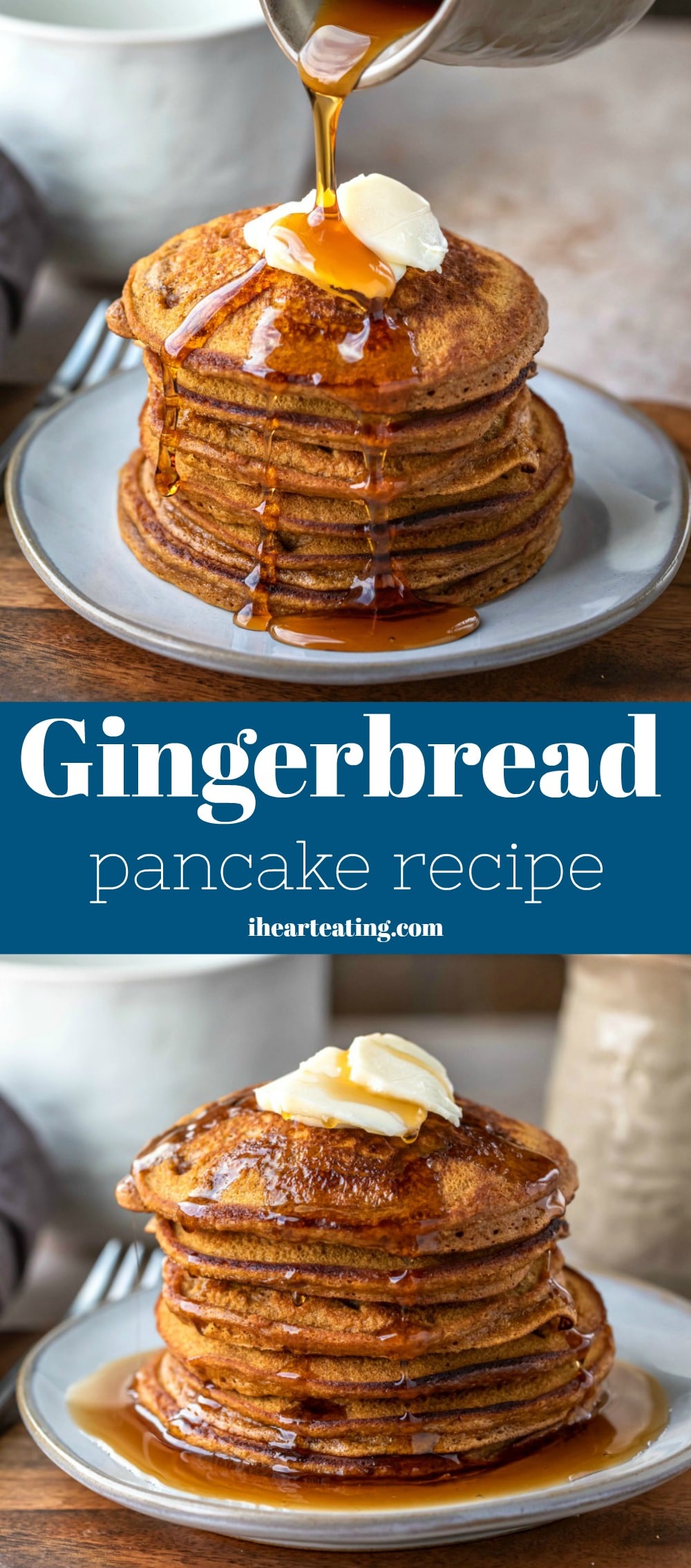 Gingerbread Pancakes - I Heart Eating