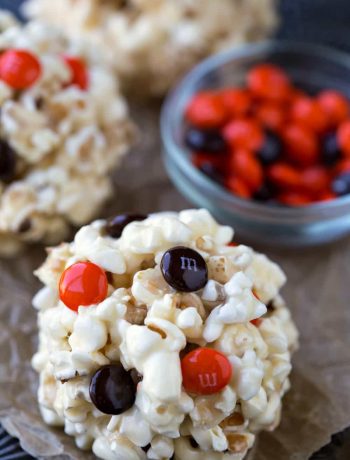 S'mores Popcorn Balls - i heart eating