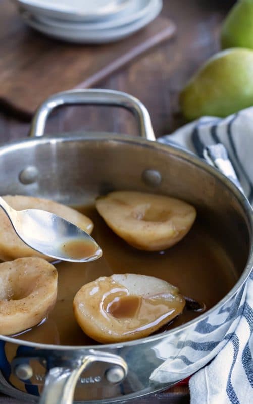 Cider Poached Pears - I Heart Eating