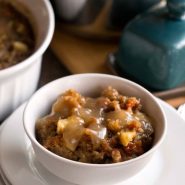 Steamed Carrot Pudding with Vanilla Sauce - I Heart Eating