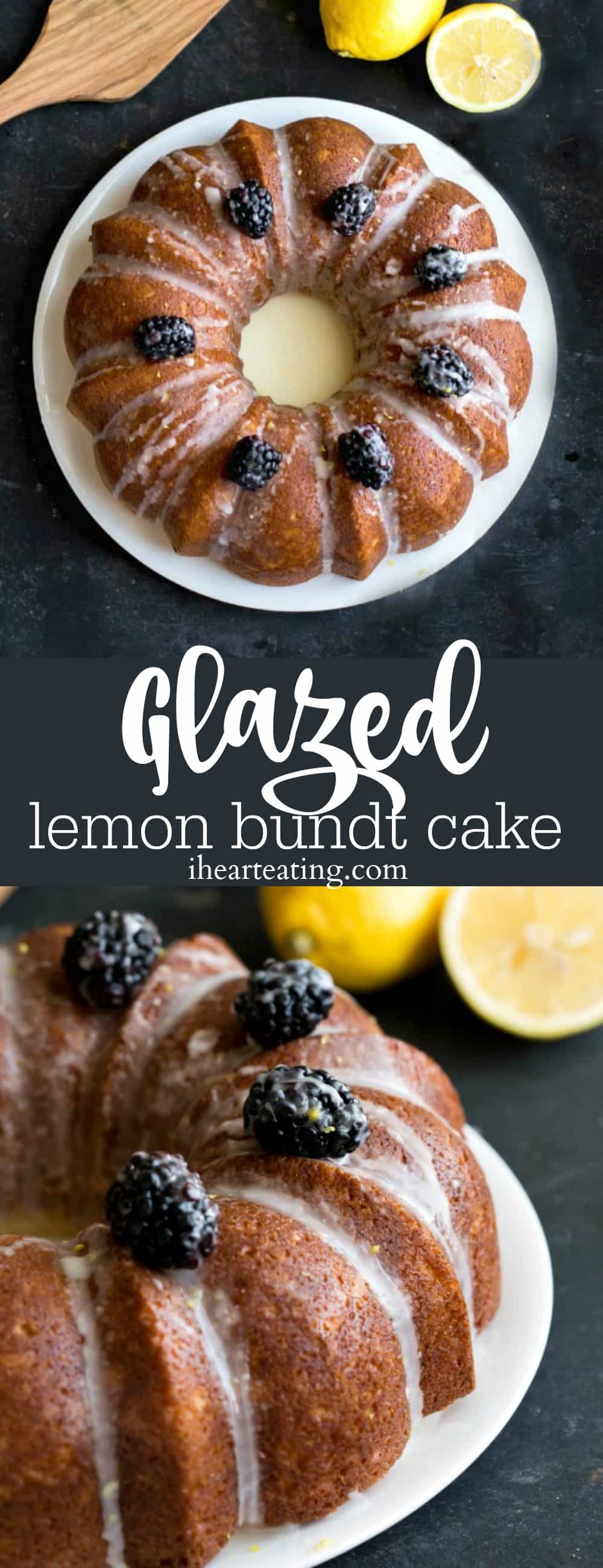 Glazed Lemon Bundt Cake - i heart eating