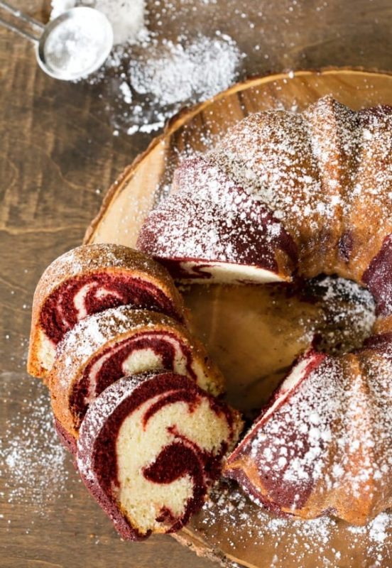 Red Velvet Marble Cake Recipe - I Heart Eating