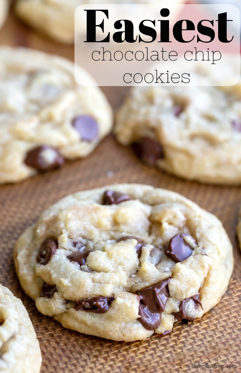 Easiest Chocolate Chip Cookie Recipe - I Heart Eating
