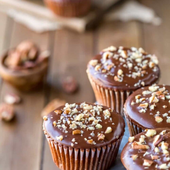 Texas Sheet Cake Cupcakes - I Heart Eating