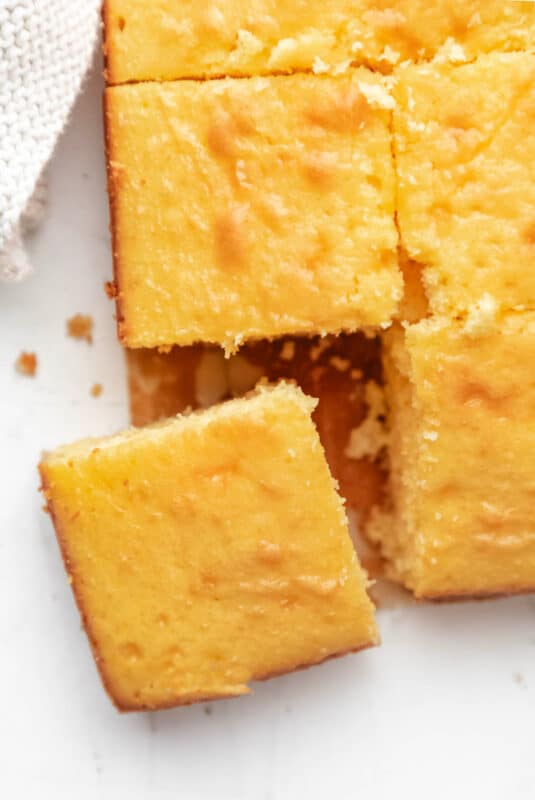 Sweet Cornbread with Cake Mix - I Heart Eating