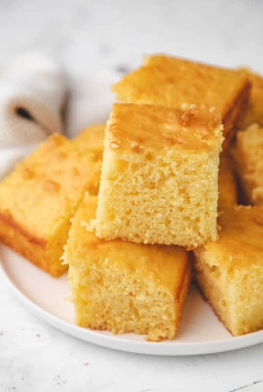 Sweet Cornbread with Cake Mix - I Heart Eating
