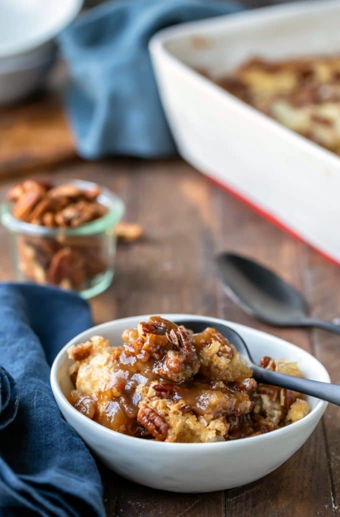 Pecan Pie Pudding Cake - I Heart Eating