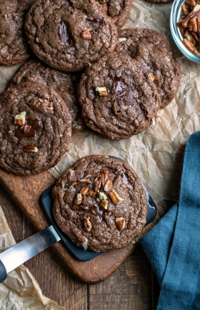 German Chocolate Cookies - I Heart Eating
