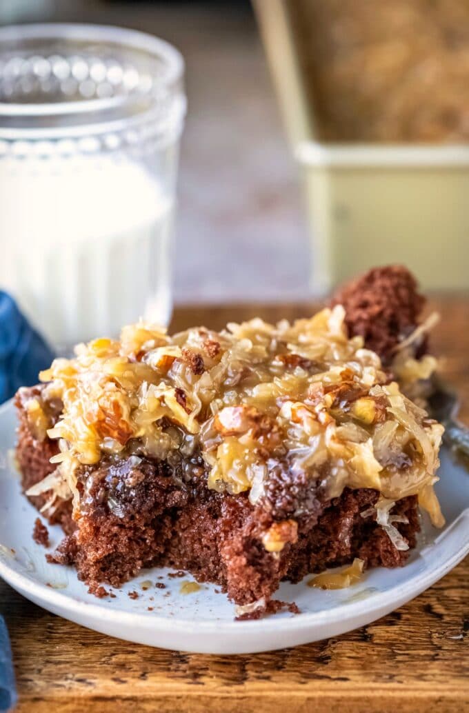 German Chocolate Sheet Cake - I Heart Eating