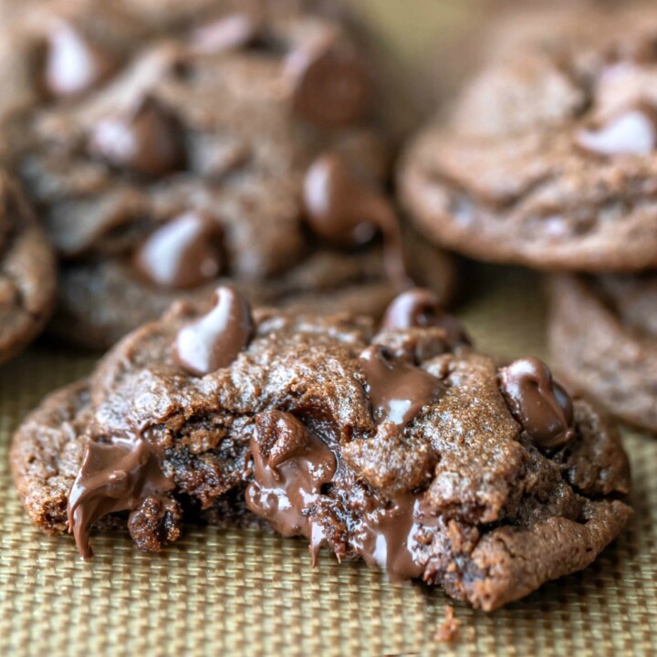 Easy Chocolate Chocolate Chip Cookies - I Heart Eating