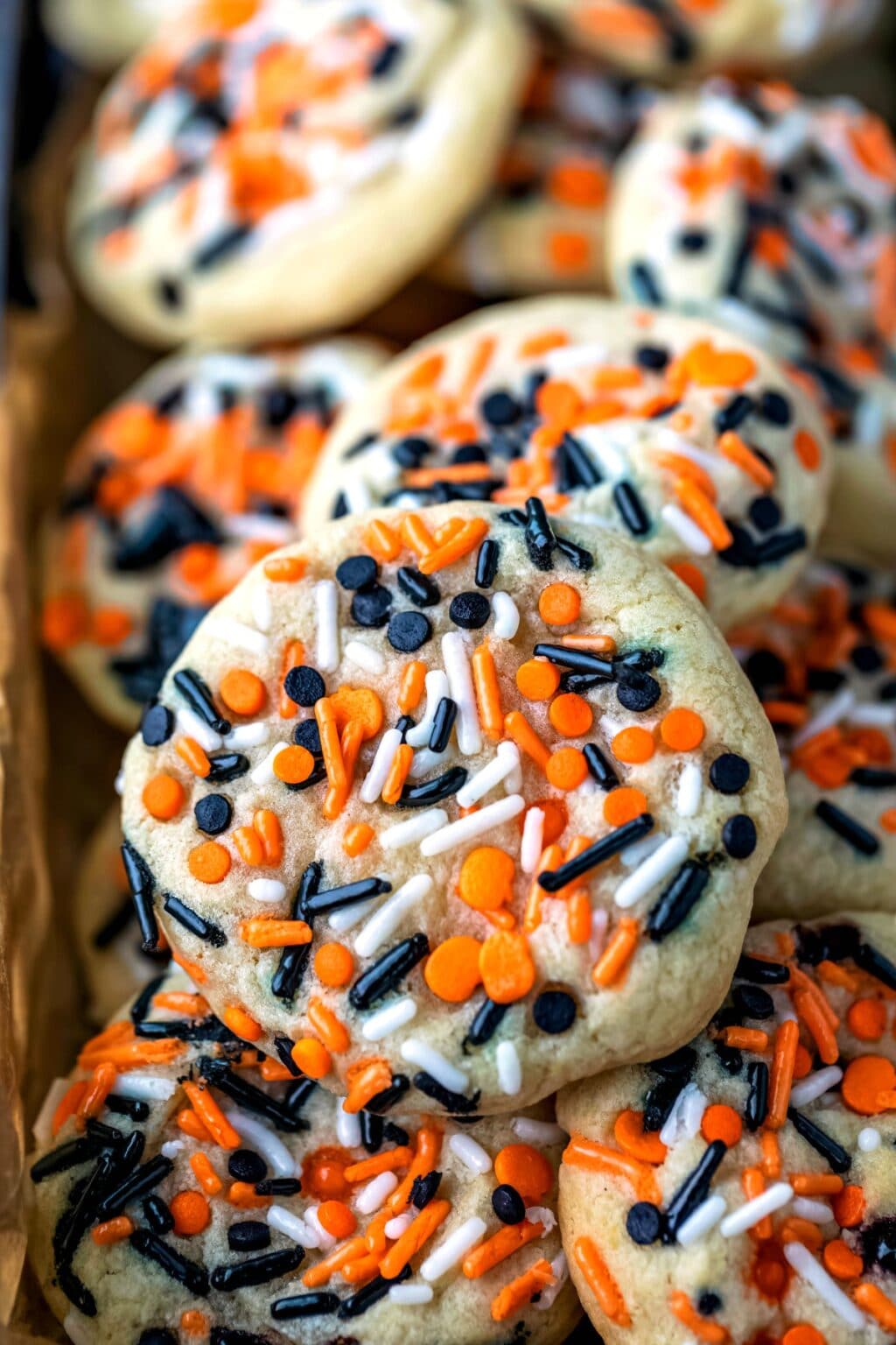 Halloween Sprinkle Cookies - I Heart Eating