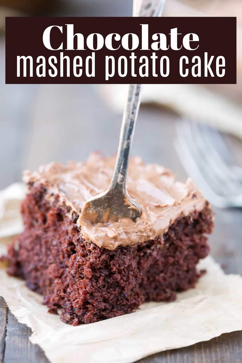 Chocolate Mashed Potato Cake - I Heart Eating