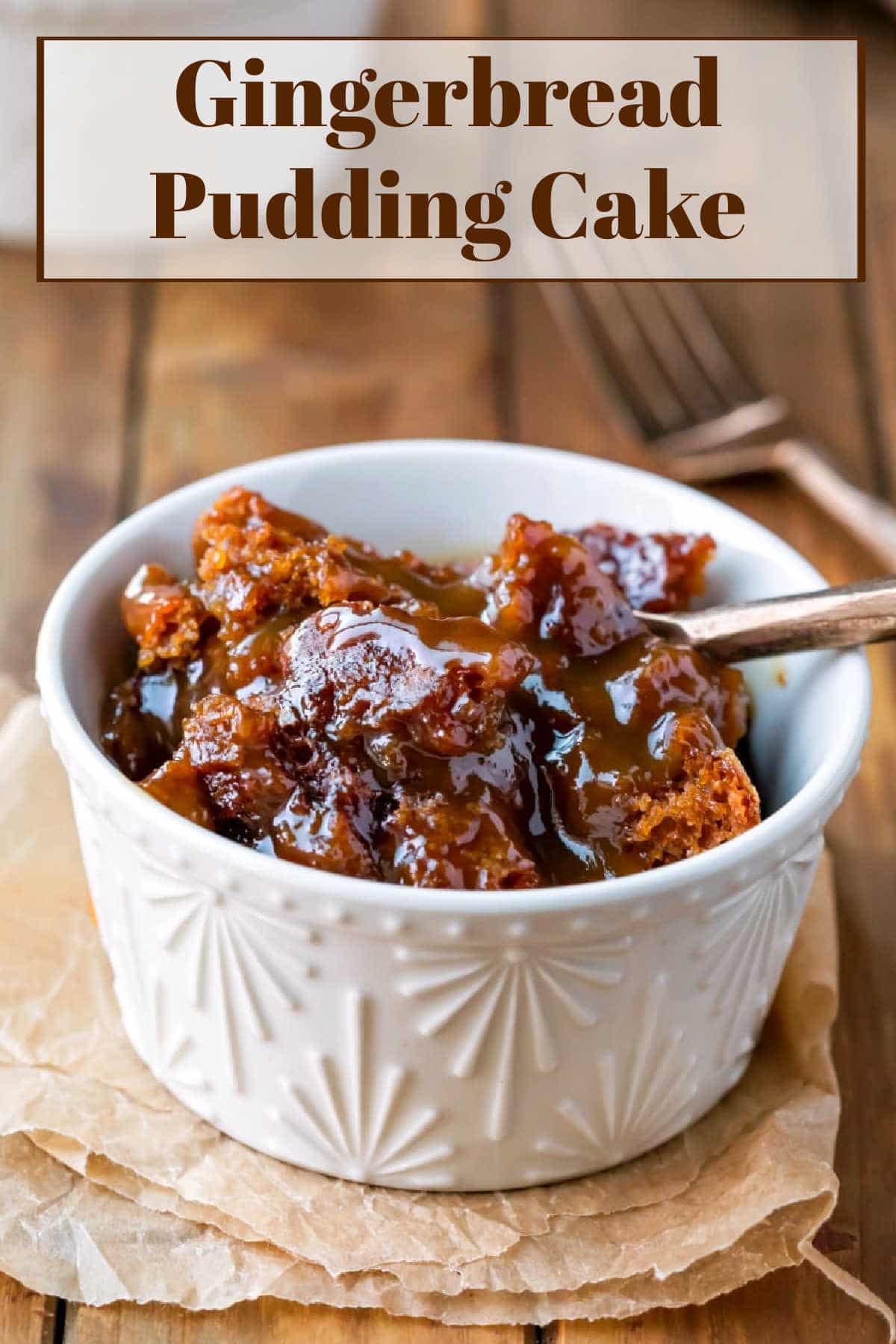 Gingerbread Pudding Cake - I Heart Eating