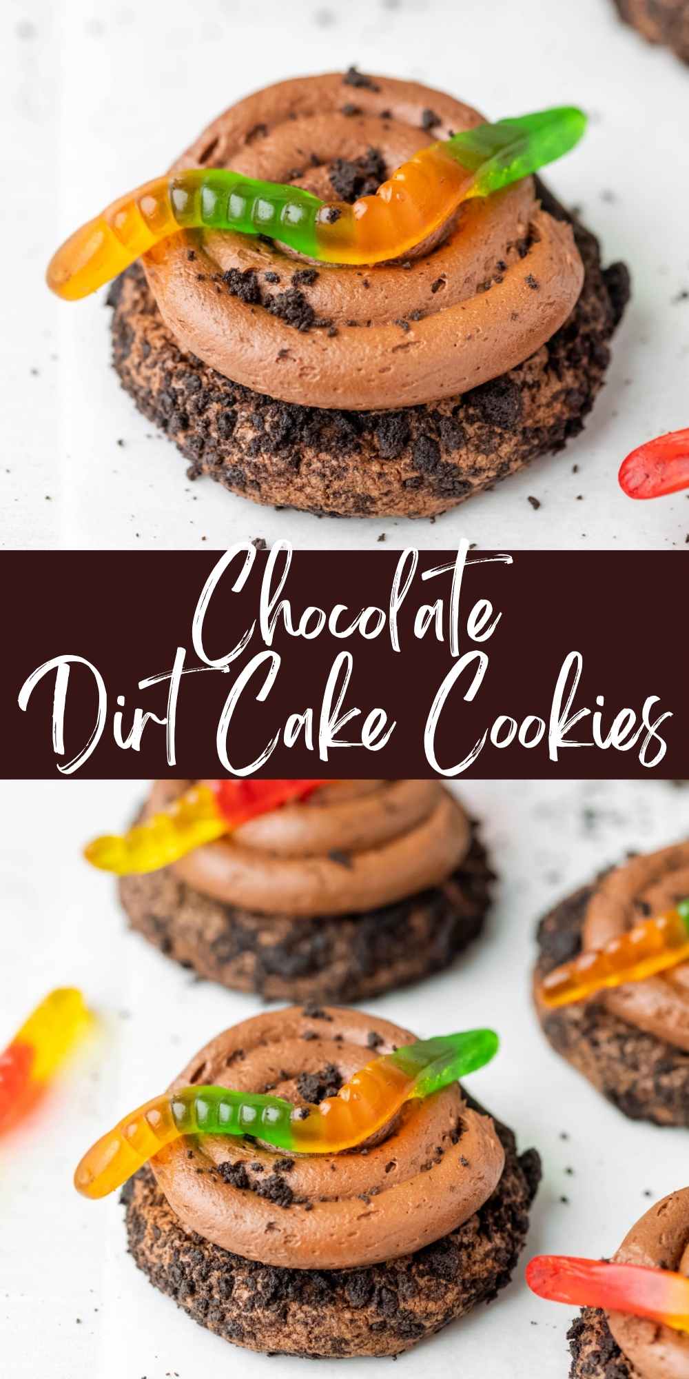 Chocolate Dirt Cake Cookies - I Heart Eating