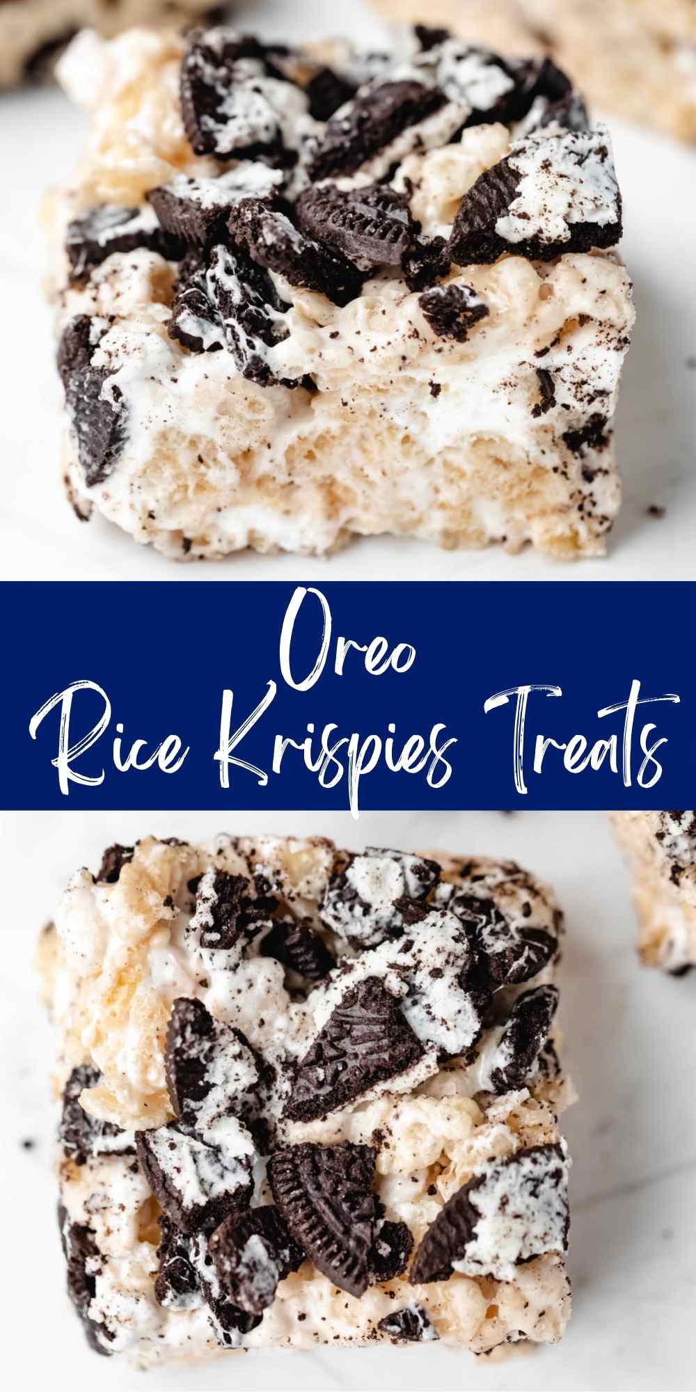 Oreo Rice Krispies Treats - I Heart Eating