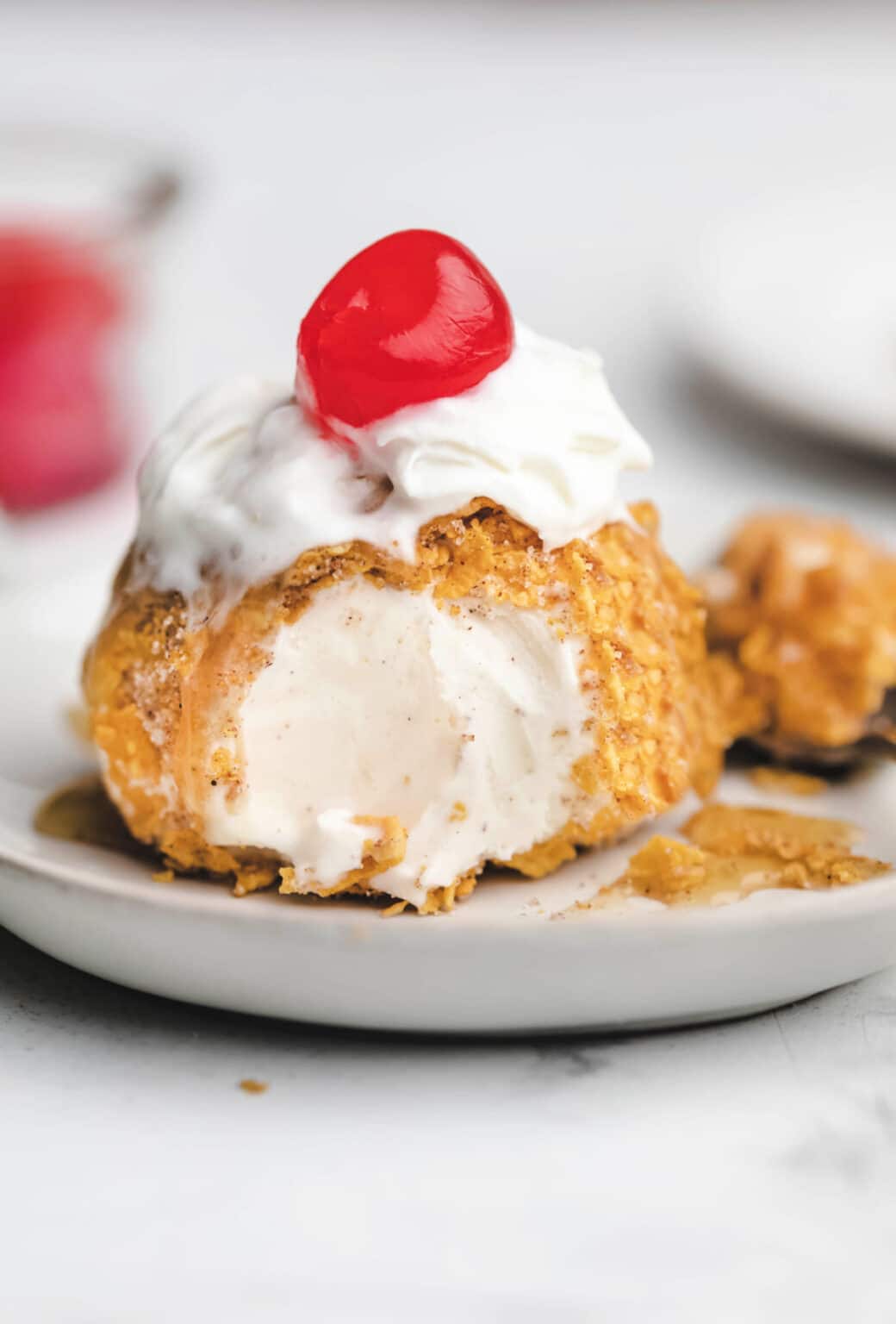No-Fry Fried Ice Cream - I Heart Eating