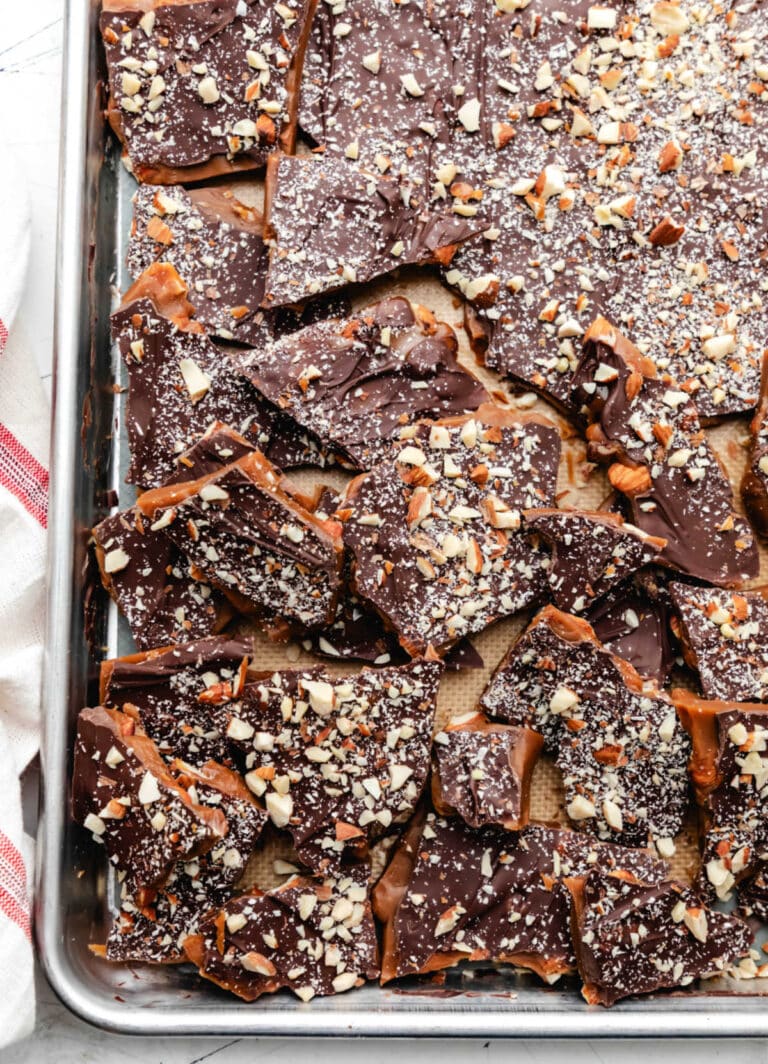 Homemade Toffee Recipe - I Heart Eating
