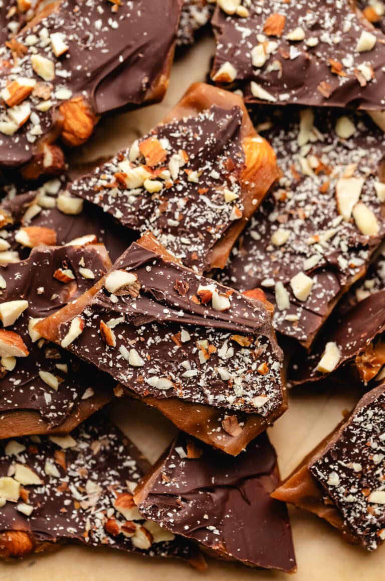 Homemade Toffee Recipe - I Heart Eating