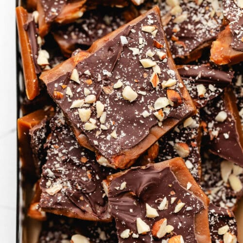 Homemade Toffee Recipe - I Heart Eating