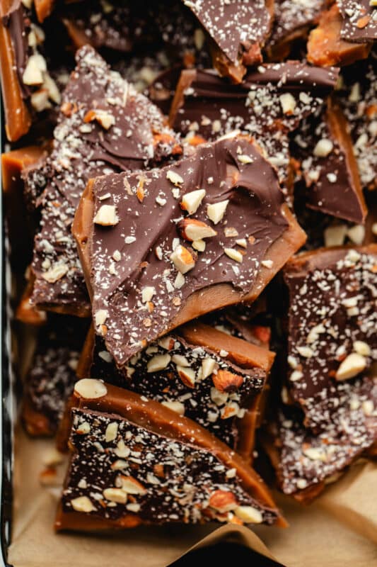 Homemade Toffee Recipe - I Heart Eating