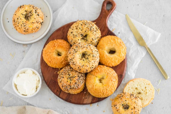 3 Ingredient Bagels - I Heart Eating
