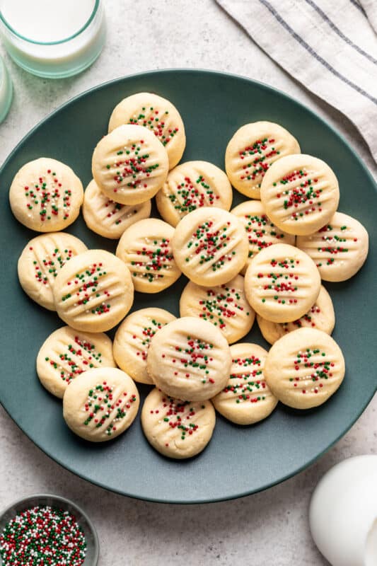Whipped Shortbread Cookies - I Heart Eating