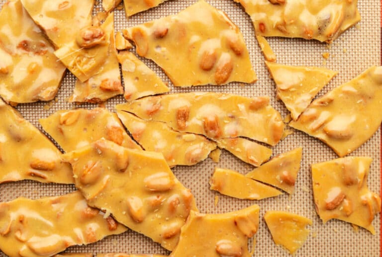 Microwave Peanut Brittle - I Heart Eating