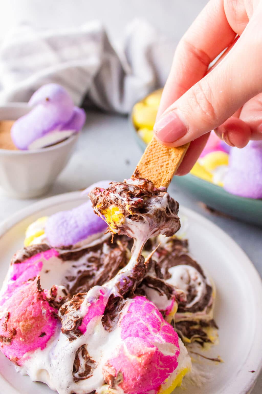 Peeps S'mores Dip - I Heart Eating