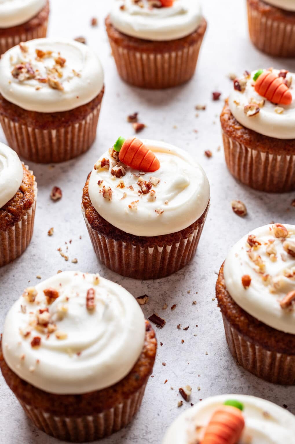 Easy Carrot Cake Cupcakes - I Heart Eating