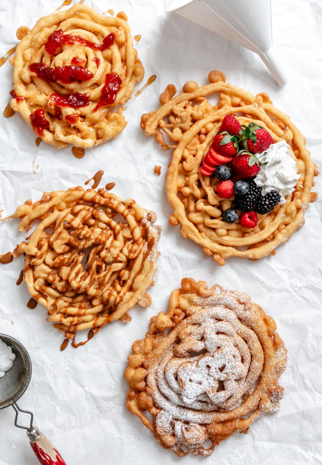 Homemade Funnel Cake - I Heart Eating