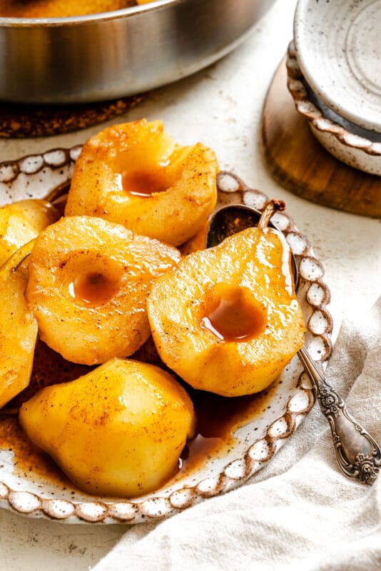 Cider Poached Pears - I Heart Eating