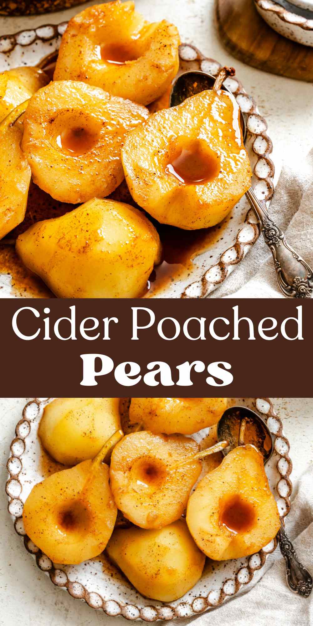 Cider Poached Pears - I Heart Eating