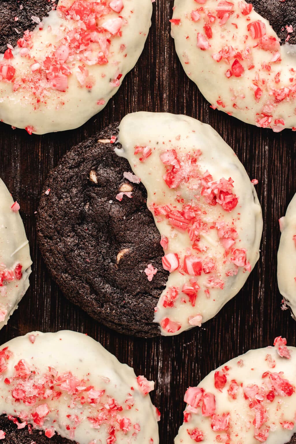 Chocolate Candy Cane Cookies - I Heart Eating