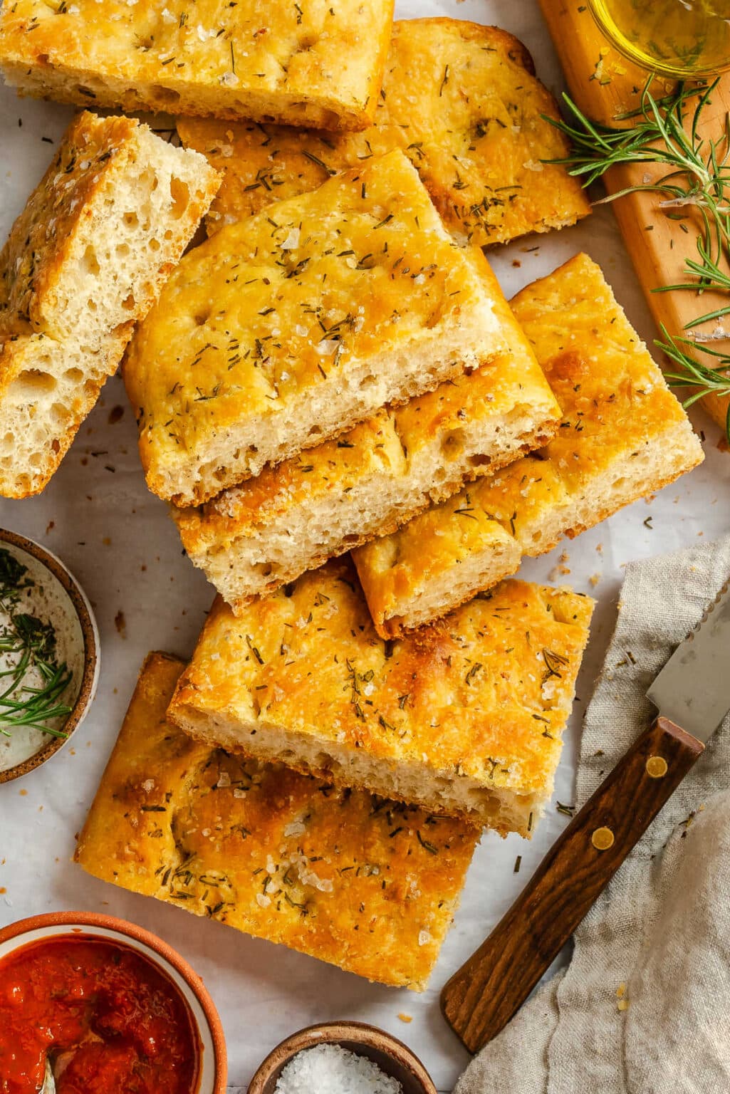 Bread Machine Focaccia Bread - I Heart Eating